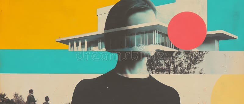 Bauhaus Inspired Collage Blending Modern Architecture and Minimalistic ...