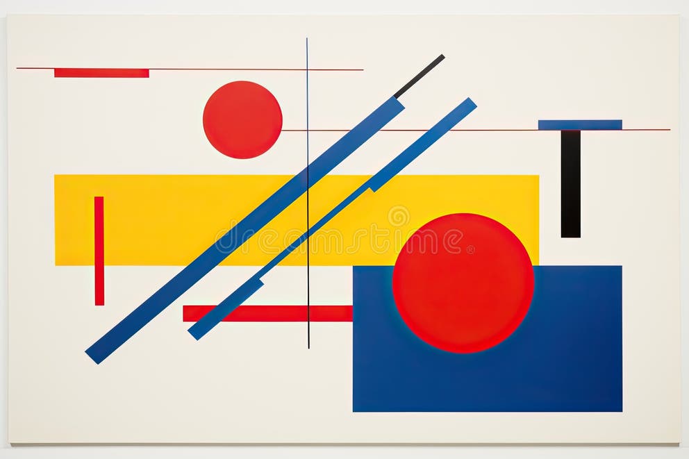 Bauhaus Pattern, Abstract Background Stock Illustration - Illustration ...