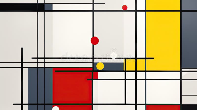 Bauhaus Pattern, Abstract Background Stock Illustration - Illustration ...