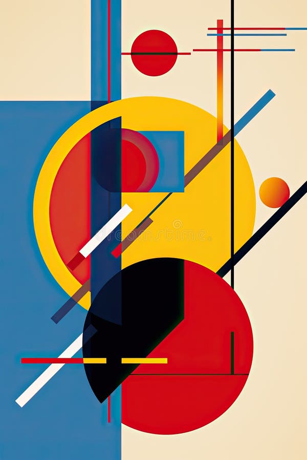 Bauhaus Pattern, Abstract Background Stock Illustration - Illustration ...