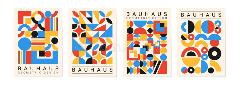 Bauhaus Poster. Circle Geometry Architecture, Form Icon Abstract ...