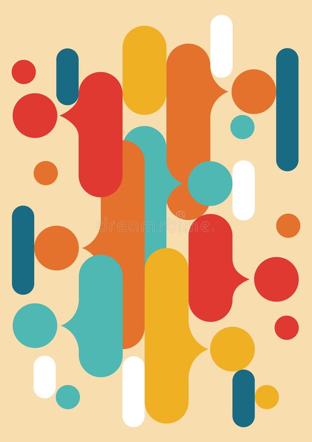Bauhaus, Simple, Flat, Minimalist Pattern, Wall Poster, Illustration ...