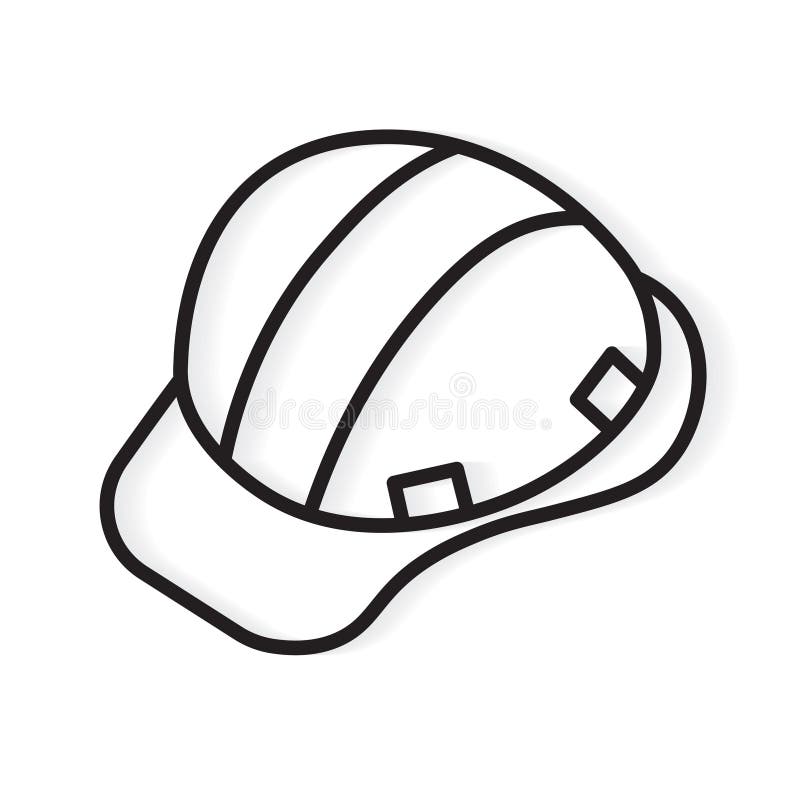 Bauhelm-Symbol vektor abbildung. Illustration von industrie - 160109653