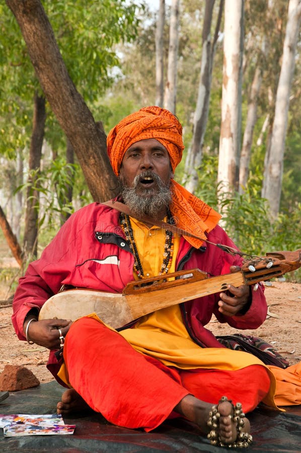 Baul Folk Singer Performing Editorial Photography - Image of folk ...