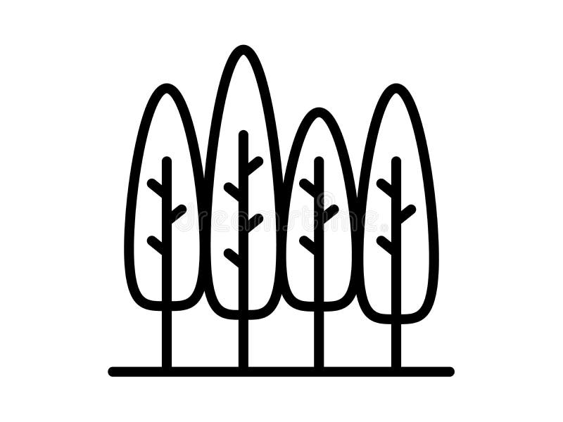 Baum Holz Einzelne Isoliert Symbol Mit Umriss Stil Vektor Abbildung ... Baum Holz Einzelne Isoliert Symbol Mit Umriss Stil Vektor Abbildung ...