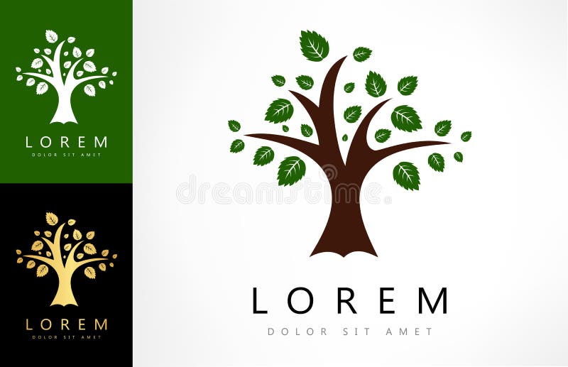 Baum Logo Vector vektor abbildung. Illustration von öko - 109247094