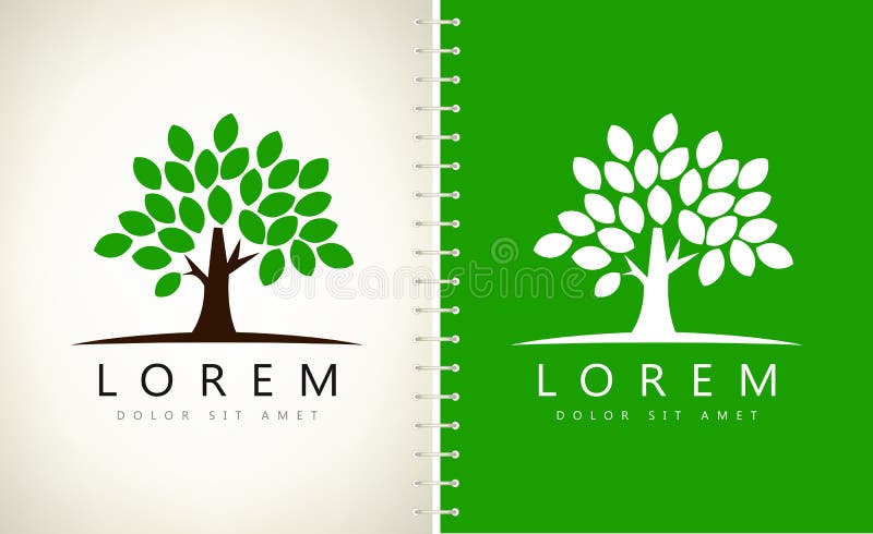 Baum Logo Vector vektor abbildung. Illustration von betrieb - 118935761