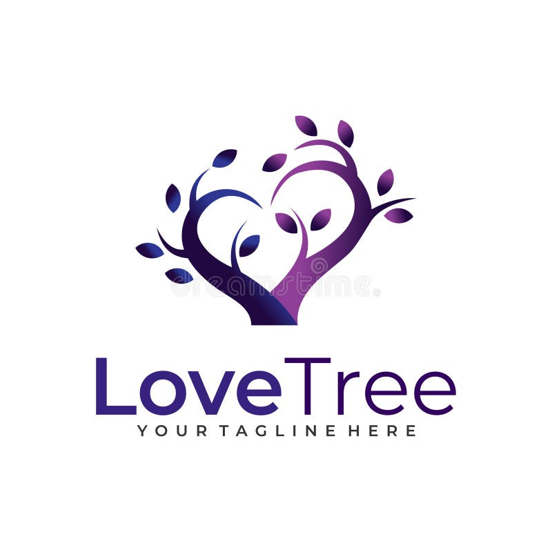 Baum-Logo-Vektor-Designvorlage Vektor Abbildung - Illustration von mode ...