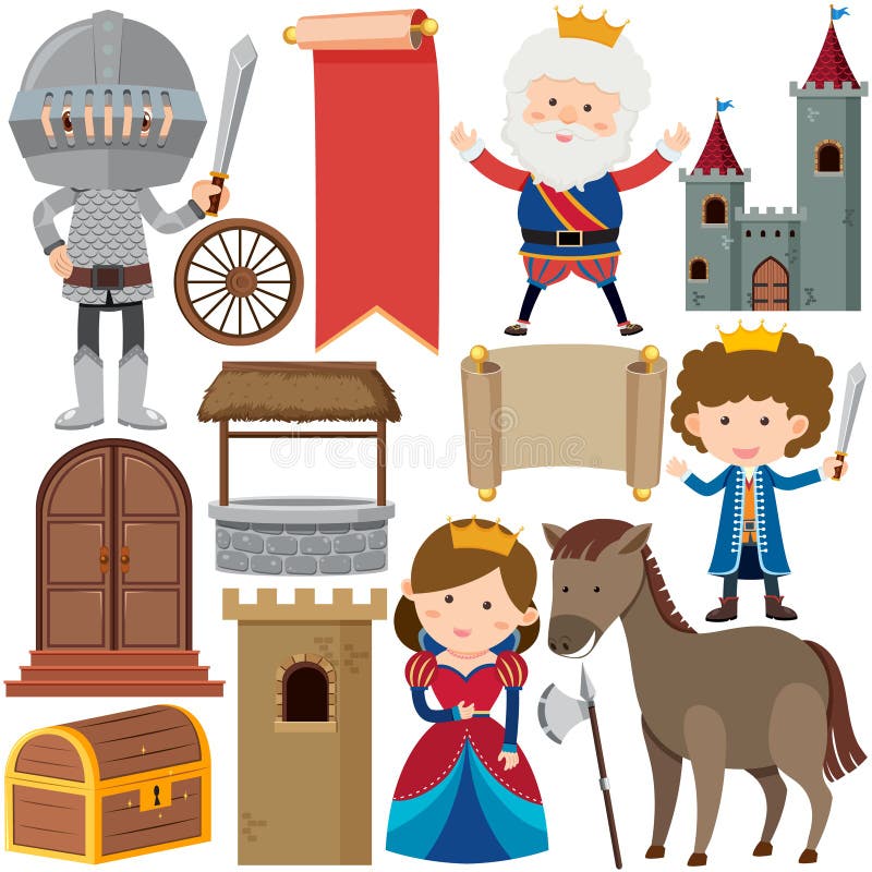 Baureihe Mittelalterlicher Schriftzeichen Vektor Abbildung ...