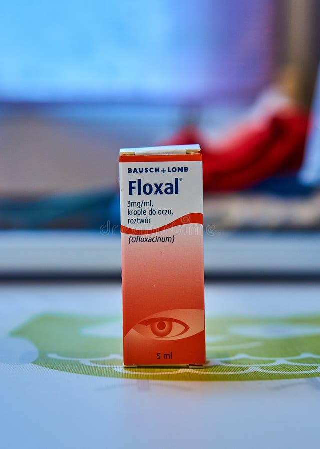 Colirio floxal de bausch foto editorial. Imagen de editorial - 201554006