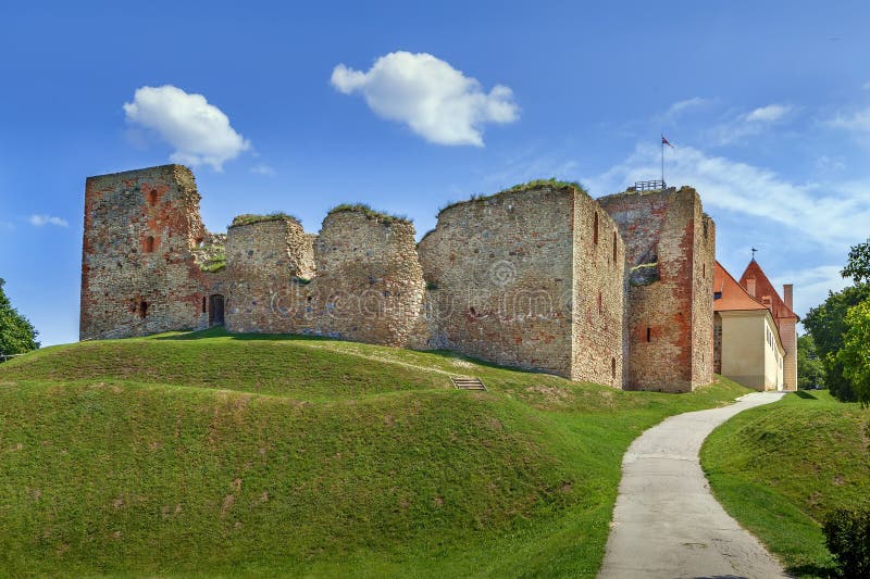 Bauska Castle, Latvia stock image. Image of zemgale - 139612767