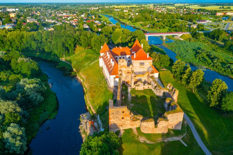 Bauska Castle Museum in Latvia Stock Photo - Image of reconstructed ...