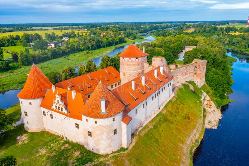 Bauska Castle Museum in Latvia Stock Photo - Image of nemunelis, city ...