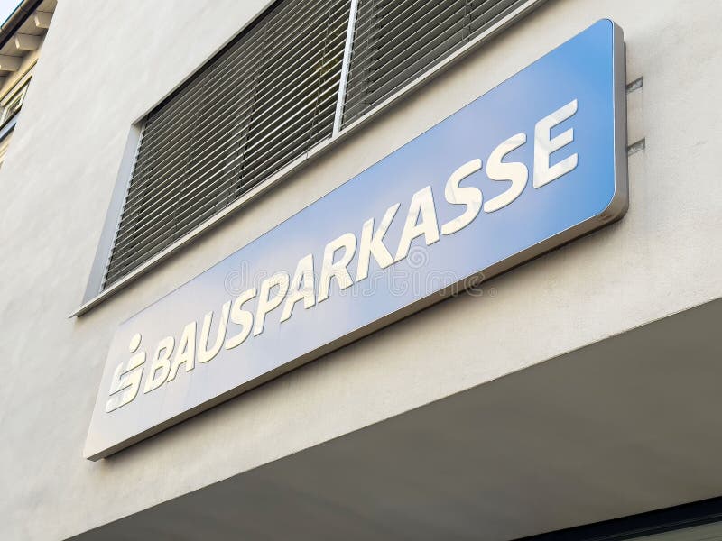 Bausparkasse Building Exterior with Signage in Modern Urban Setting ...