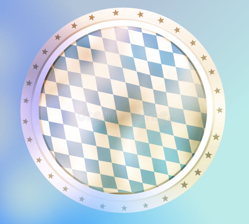 Bavaria Flag Design Round stock illustration. Illustration of ceremony ...