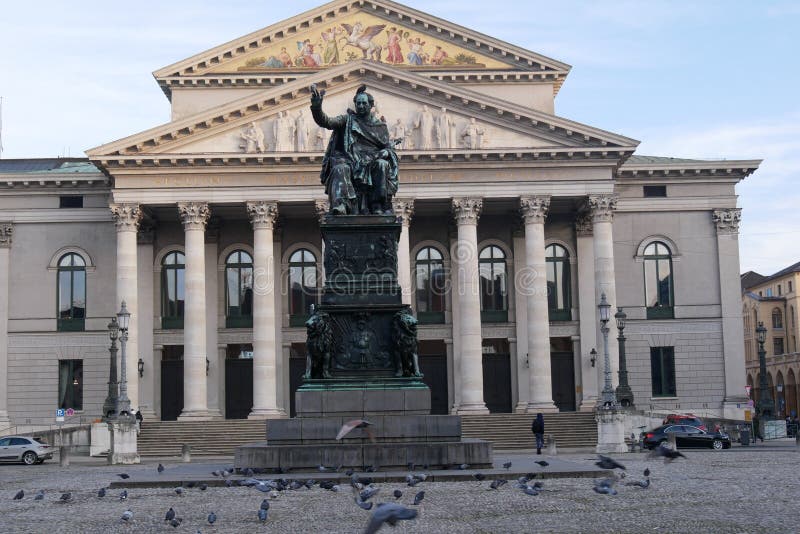 The Bavaria State Oper, Munich Editorial Stock Image - Image of opera ...