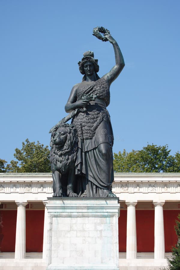 Bavaria statue munich stock image. Image of culture, column - 3210867