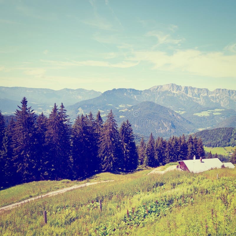Bavarian Alps stock image. Image of countryside, canyon - 40163423