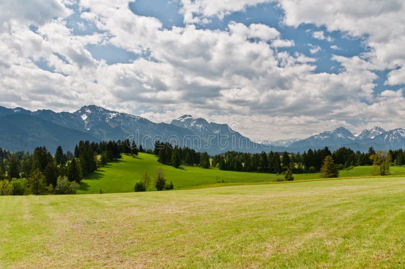 Bavarian Alps landscape stock photo. Image of alpine - 25811412