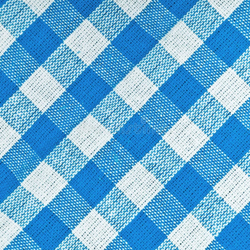 Bavarian Blue Checkered Tablecloth Stock Image - Image of backdrop ...