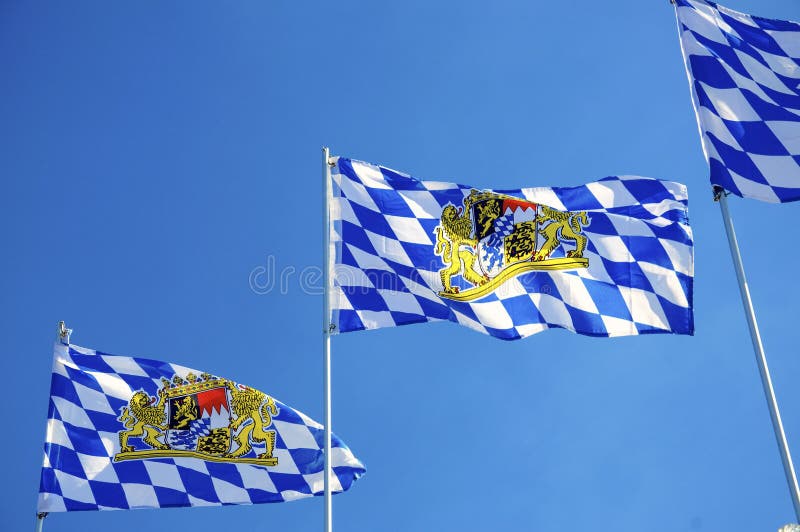 Bavarian Flags editorial image. Image of bavaria, oldfashioned - 34496995
