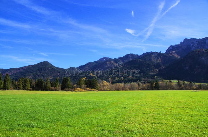Bavarian landscape stock image. Image of mountains, leaves - 34747001