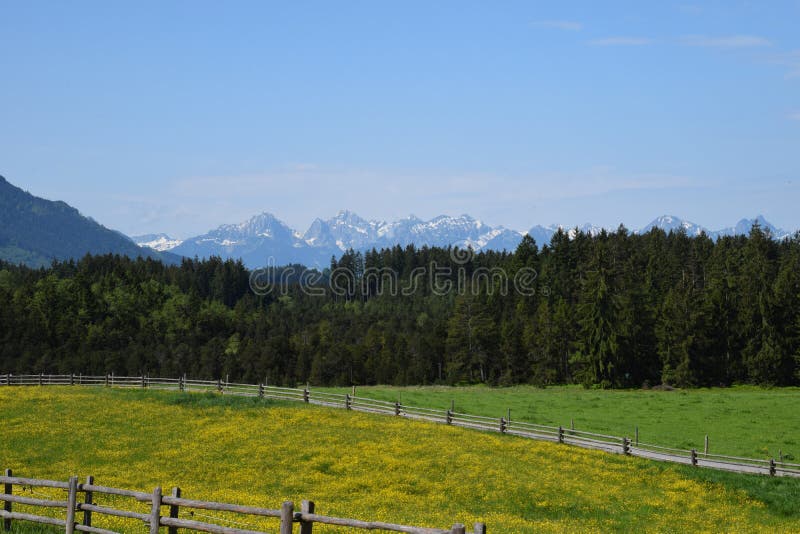 Bavarian landscape stock photo. Image of sunlight, landscape - 74045620