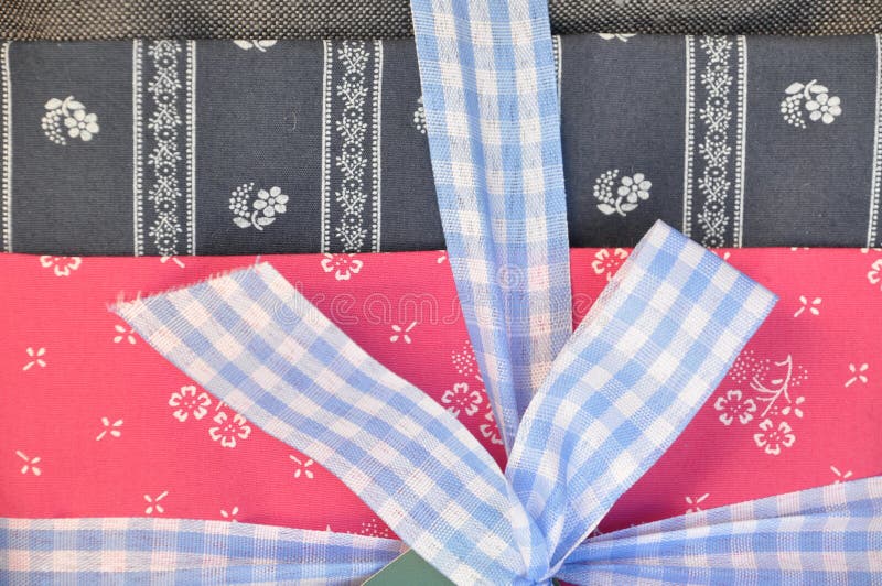 Bavarian linen fabrics stock photo. Image of traditional - 92136364