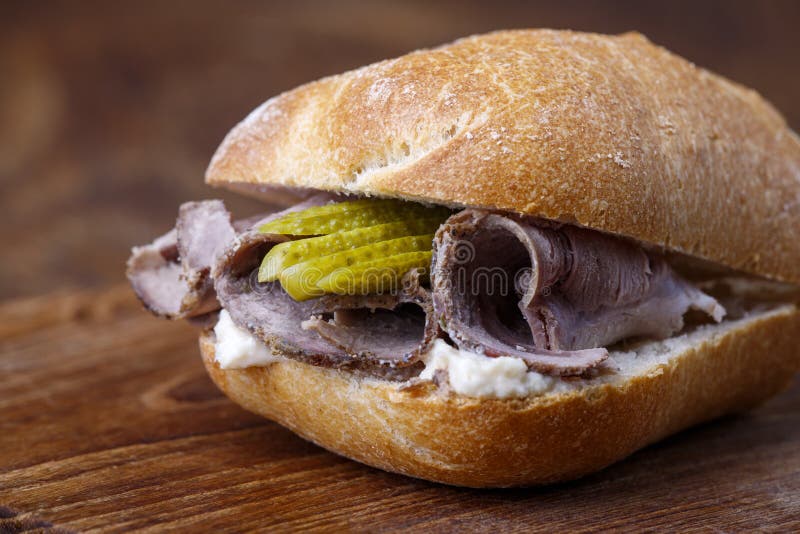 Bavarian sliced cold pork stock image. Image of appetizers - 199409511