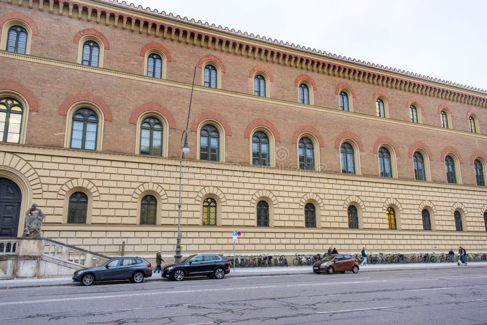 Bavarian State Library stock image. Image of street - 390262569