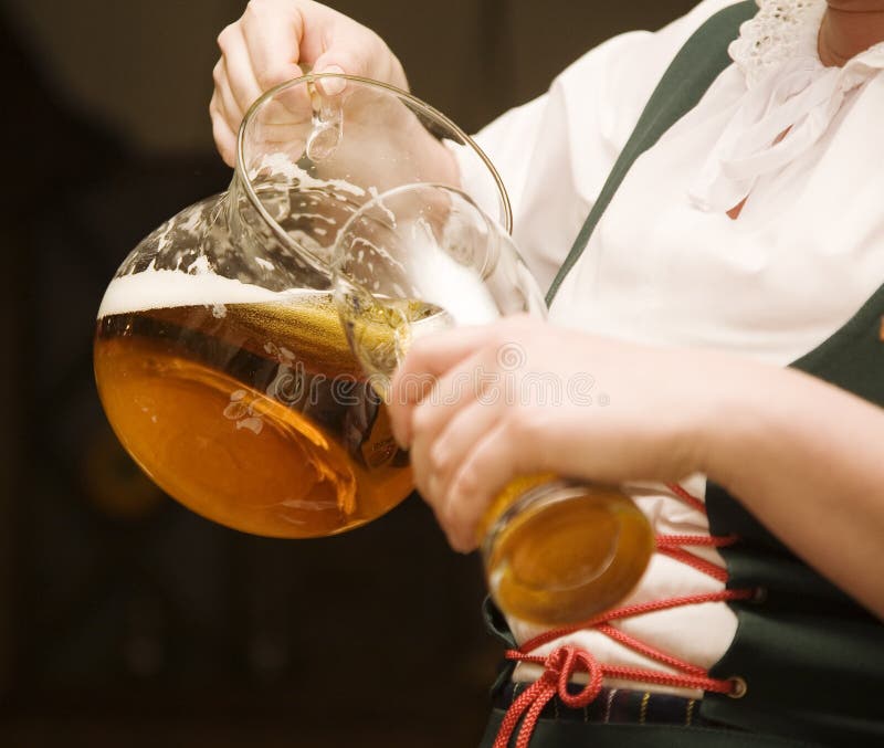 Fresh german draft beer stock photo. Image of bottle - 10734168