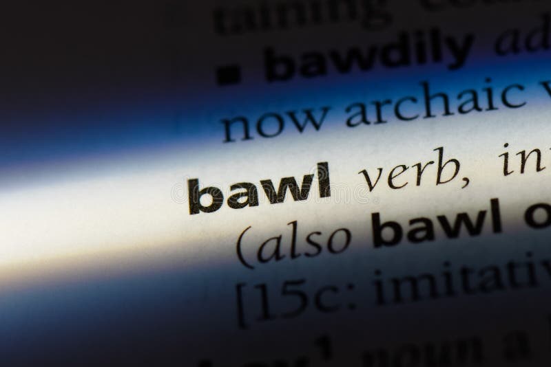 Bawl stock image. Image of paper, bawl, english, isolated - 114404781