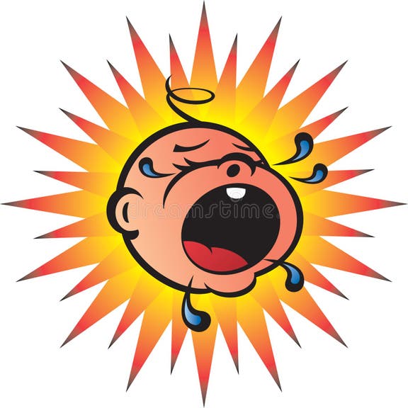 Bawling Baby stock illustration. Illustration of drool - 2489771