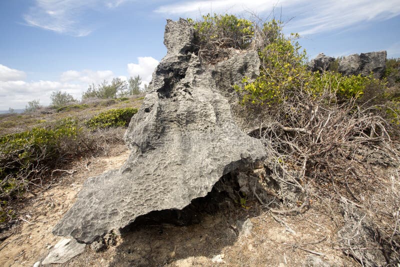 Bay Amoronia Orange Cove is Lined with Sharp Rocks, North of Madagascar ...