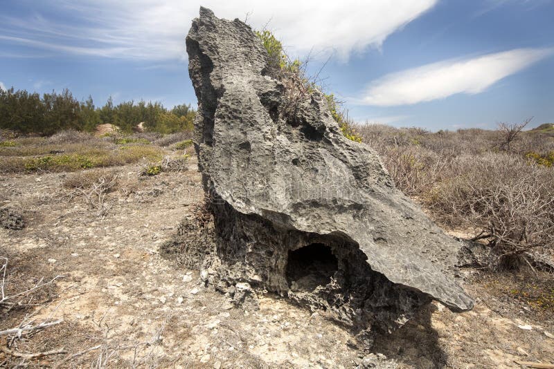 Bay Amoronia Orange Cove is Lined with Sharp Rocks, North of Madagascar ...