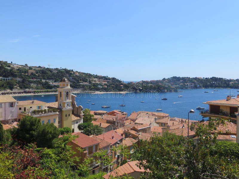 Bay of the azure coast stock image. Image of city, azure - 57773193