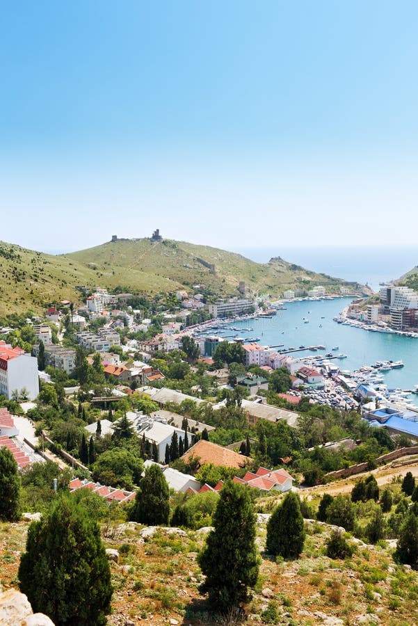 Bay of Balaclava stock photo. Image of fortress, water - 34264392