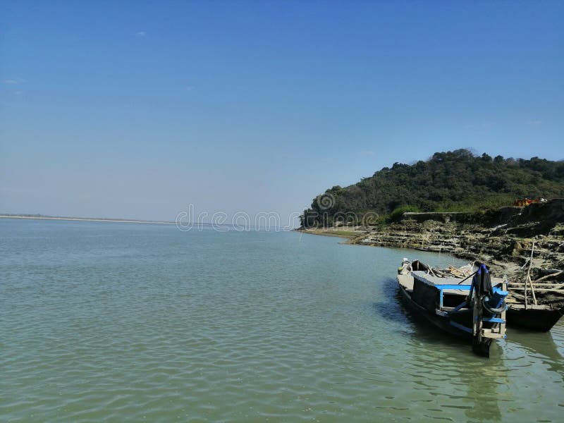 Brahmaputra Assam River stock photo. Image of ocean - 183293822