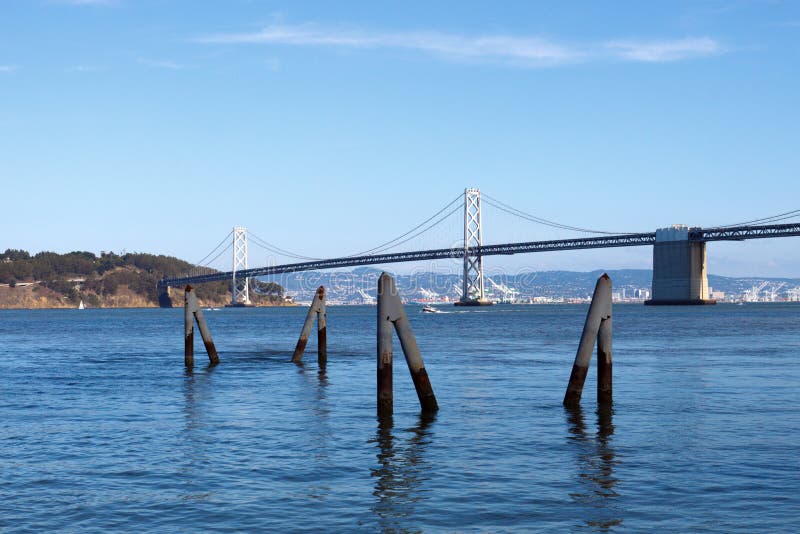 Bay Bridge stock image. Image of green, francisco, harbour - 17847075