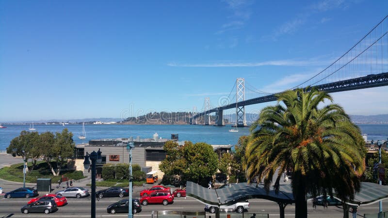 Bay Bridge editorial stock image. Image of embarcadero - 61309044