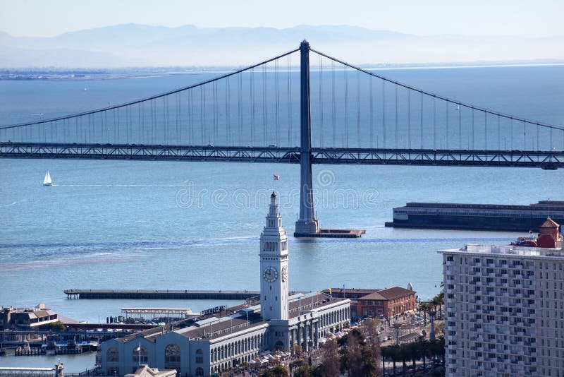 Bay Bridge Ferry Terminal San Francisco Stock Image - Image of travel ...