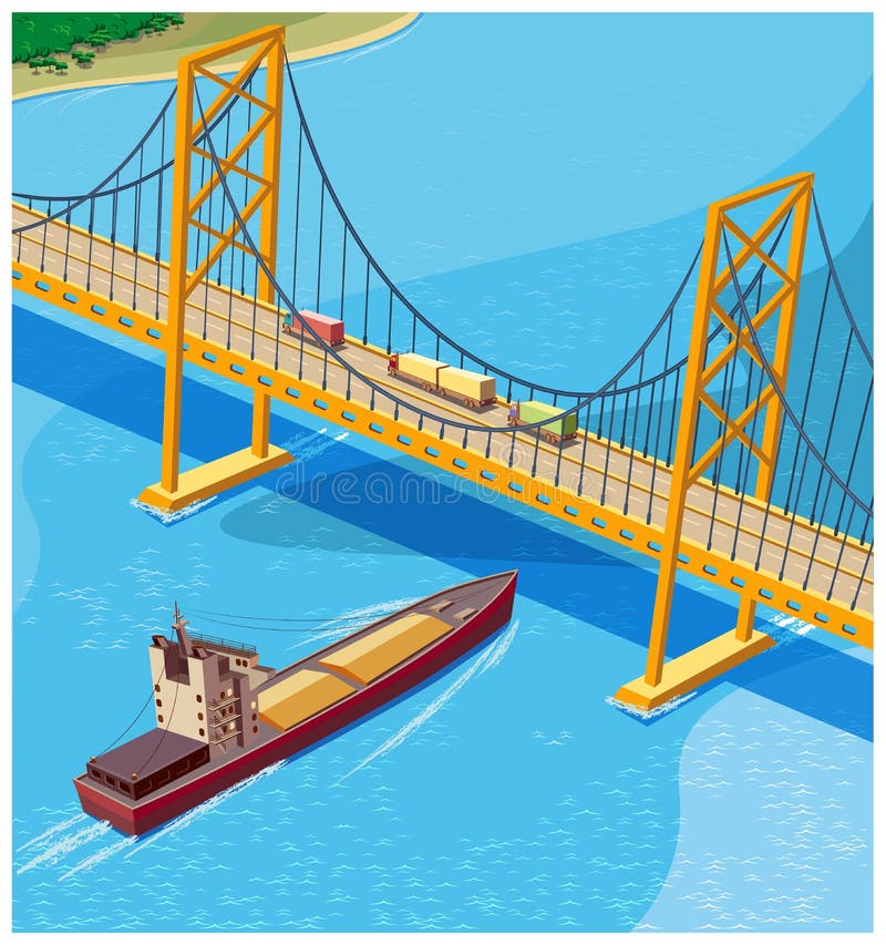Bridge Stock Illustrations – 50,525 Bridge Stock Illustrations, Vectors ...