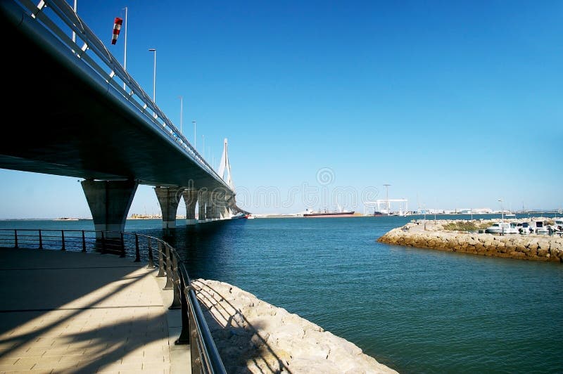 Bay of Cadiz stock photo. Image of constitution, construction - 98257740