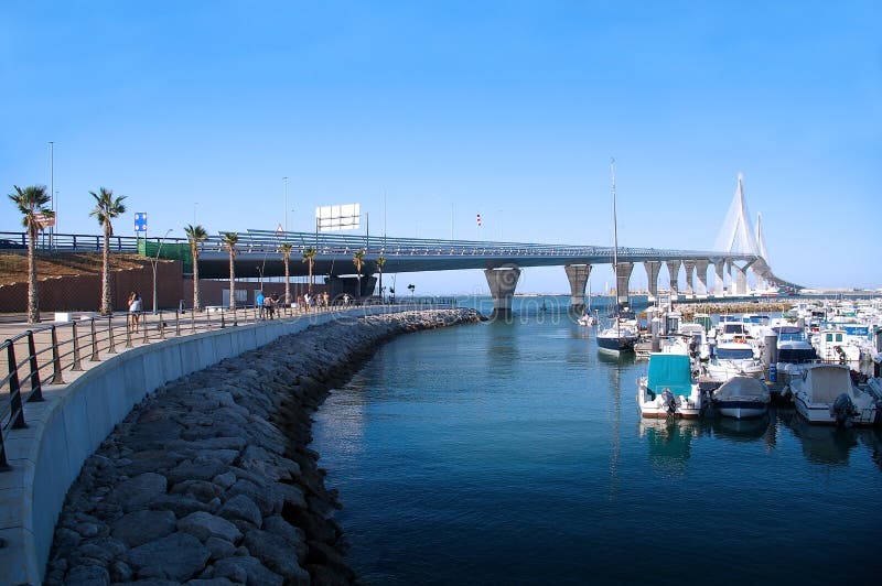 Bay of Cadiz editorial stock photo. Image of oceaiexcl - 98257808