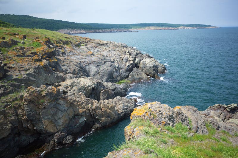 Bay with cliffs stock image. Image of landscape, beautiful - 156953377