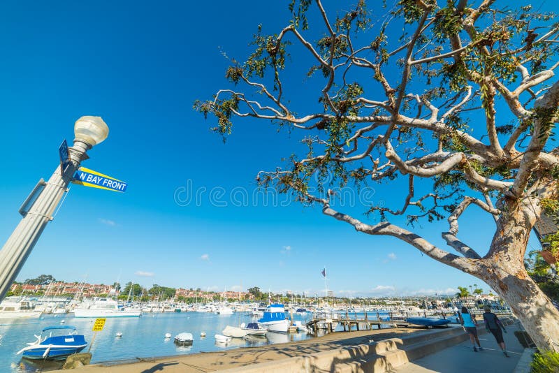 Balboa Island Fire Station on a Clear Day Editorial Stock Photo - Image ...