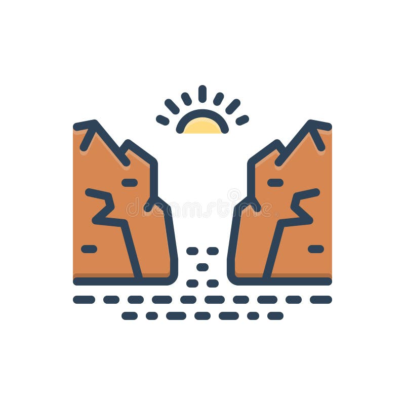 Color Illustration Icon for Bay, Gulf and Lagoon Stock Vector ...