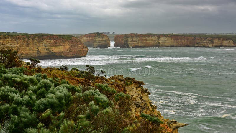 Bay of Islands Coastal Park Features Limestone Cliffs and Stack ...