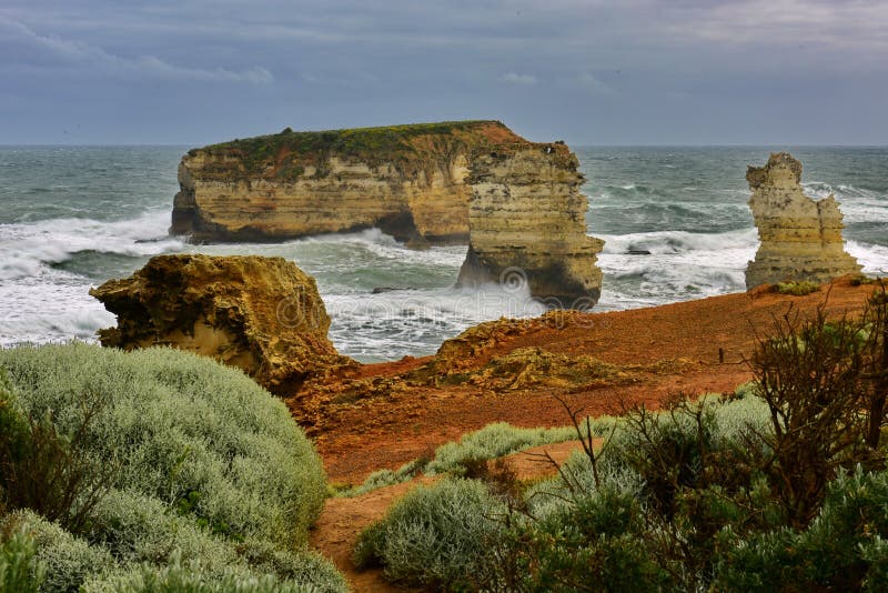 Bay of Islands Coastal Park Features Limestone Cliffs and Stack ...