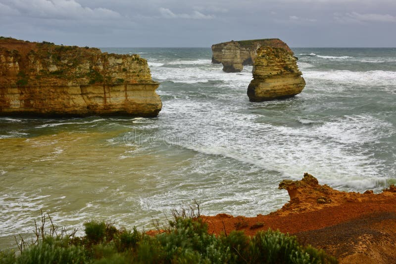 Bay of Islands Coastal Park Features Limestone Cliffs and Stack ...